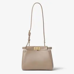 Fendi My Peekaboo Xs Dove Gray Leather Bag - [gray]